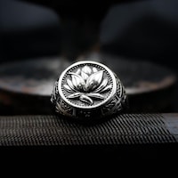 Lotus Ring - Etsy