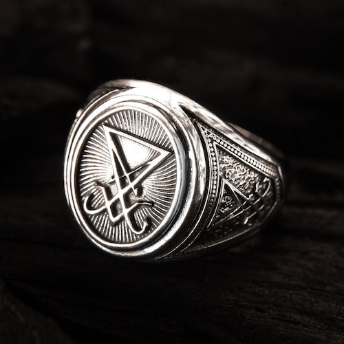 Sigil of Lucifer Ring Seal of Satan Ring Lucifer Signet - Etsy