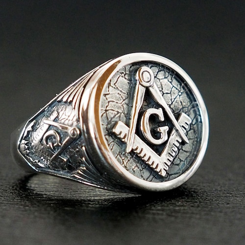 Silver Masonic Rings Freemason Ring Masonic Rings Master - Etsy