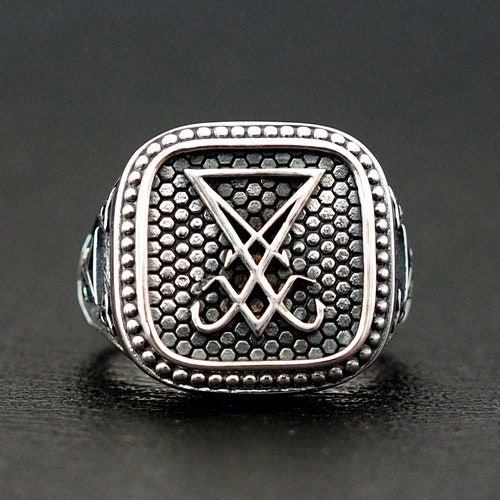 Sigil of Lucifer Signet Ring Sigil of Lucifer Satan Seal - Etsy