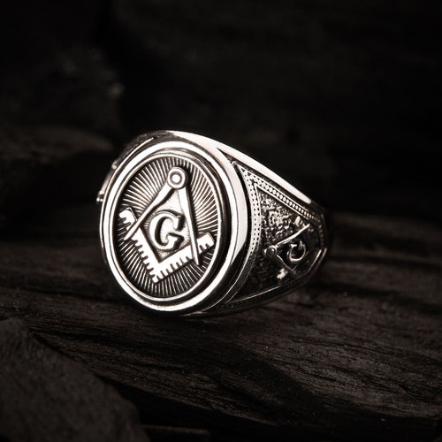 Masonic Ring Sterling Silver 925 MASTER MASON Masonic Sacred - Etsy