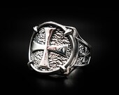 Templar Ring Mens Templar Ring Knights Templar Ring Silver - Etsy