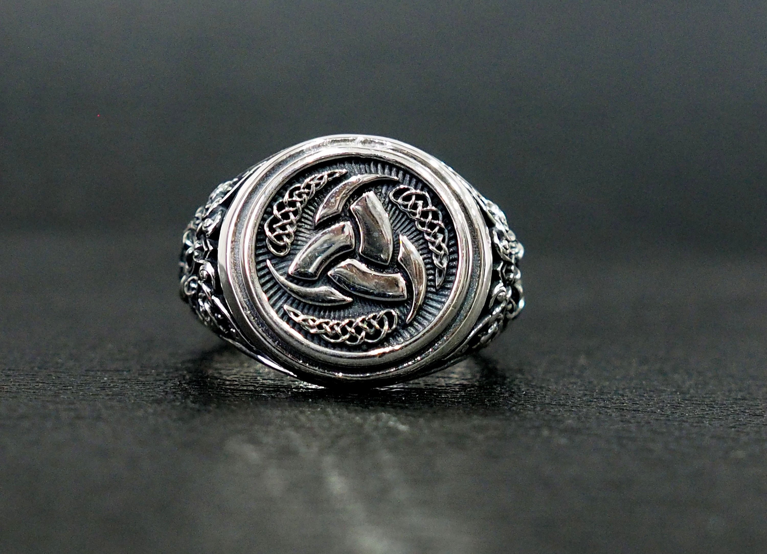 Odin's Horn Ring Triple Horn of Odin Ring Viking Ring | Etsy