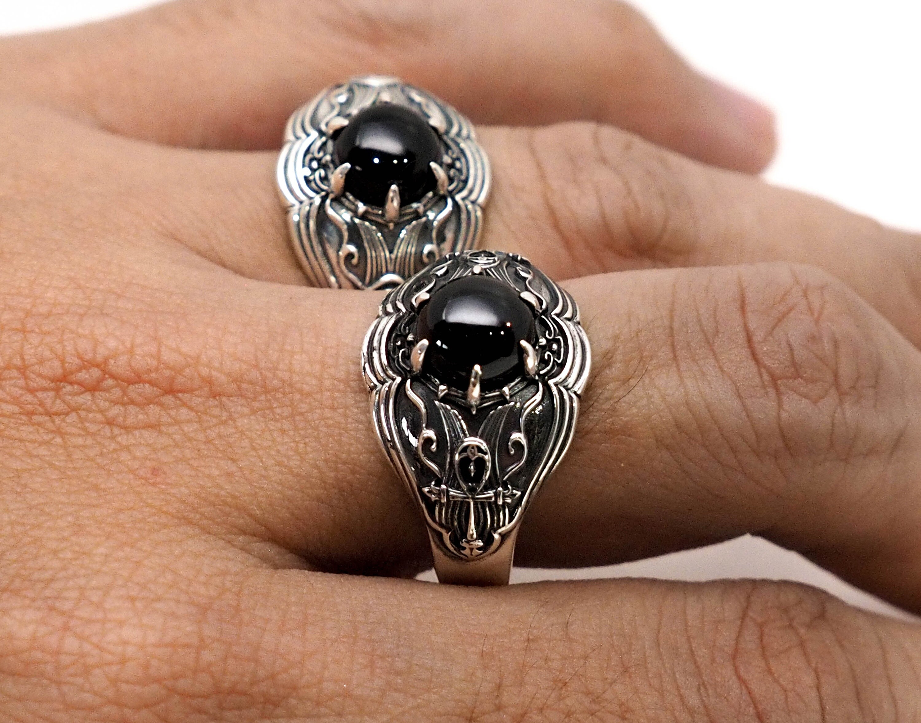 Egyptian Ankh Ring Ankh Ring Egypt Hieroglyph Ring Ankh Key - Etsy