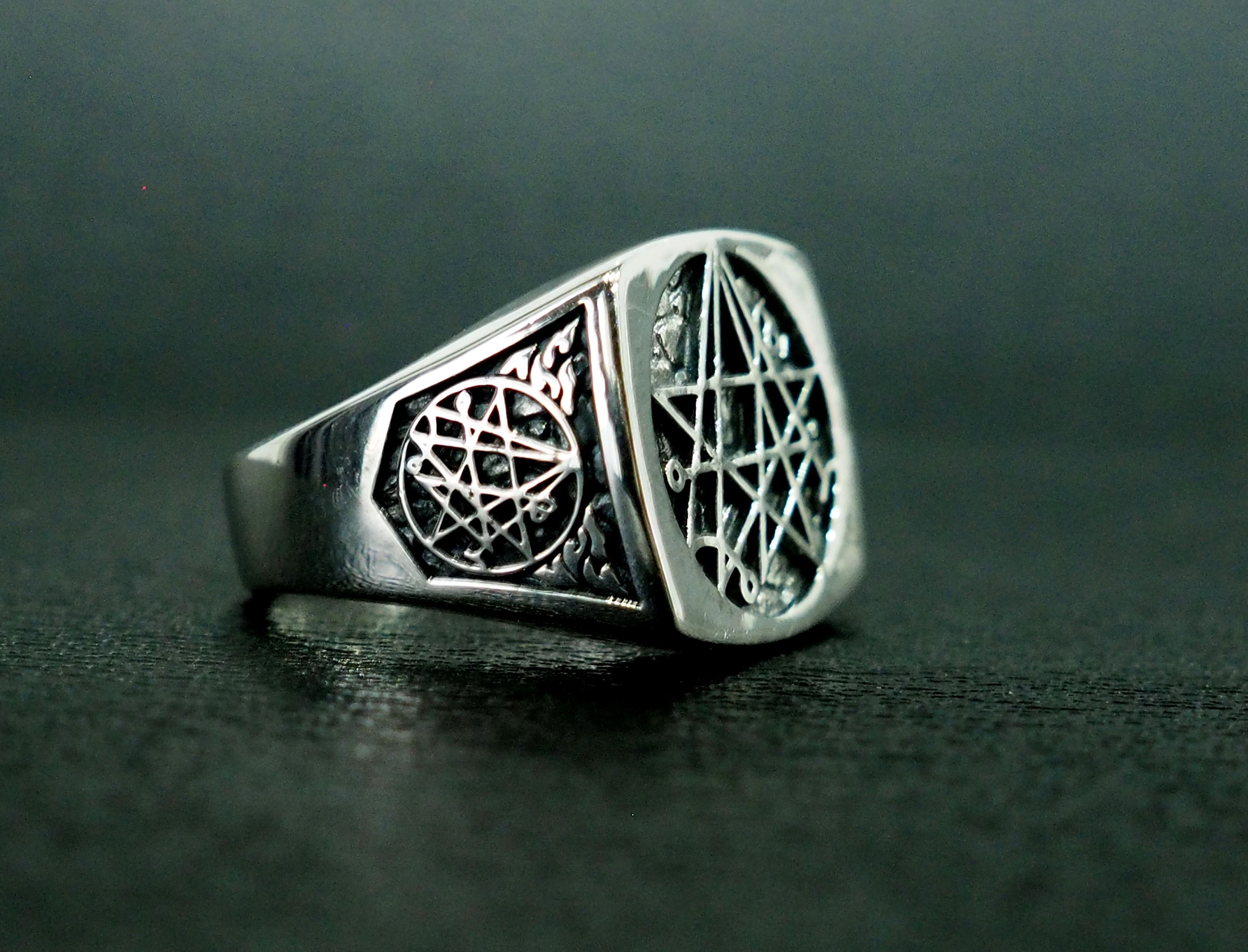Necronomicon Ring Seal Sigil of the Necronomicon Ring - Etsy