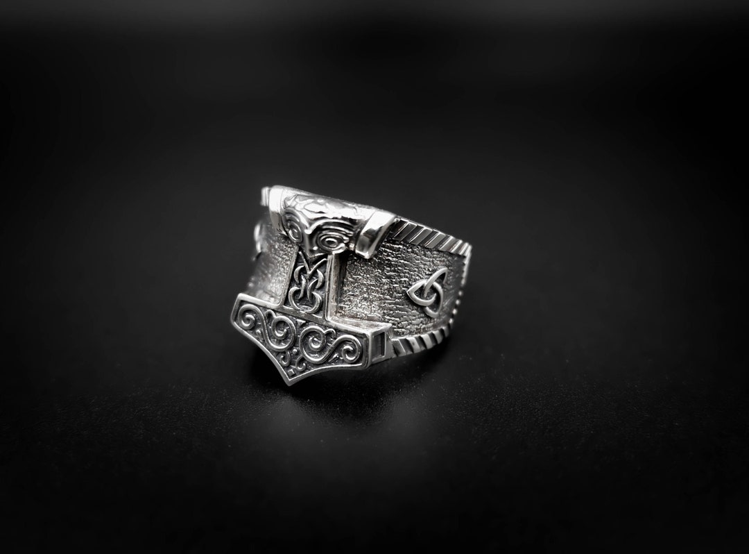 Thor's Ring, Mjolnir Viking Ring, Mjolnir Ring, Thor's Hammer Ring ...