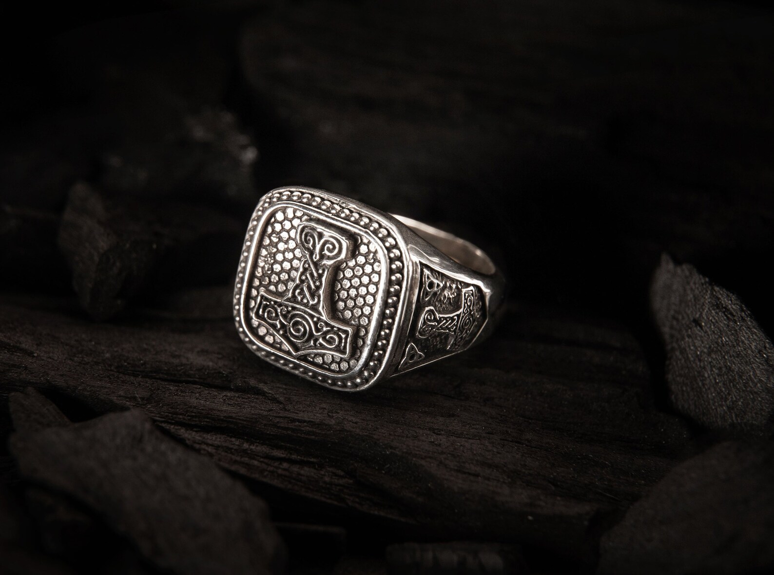 Thor's Hammer Ring Mjolnir Ring Viking Ring Scandinavian | Etsy