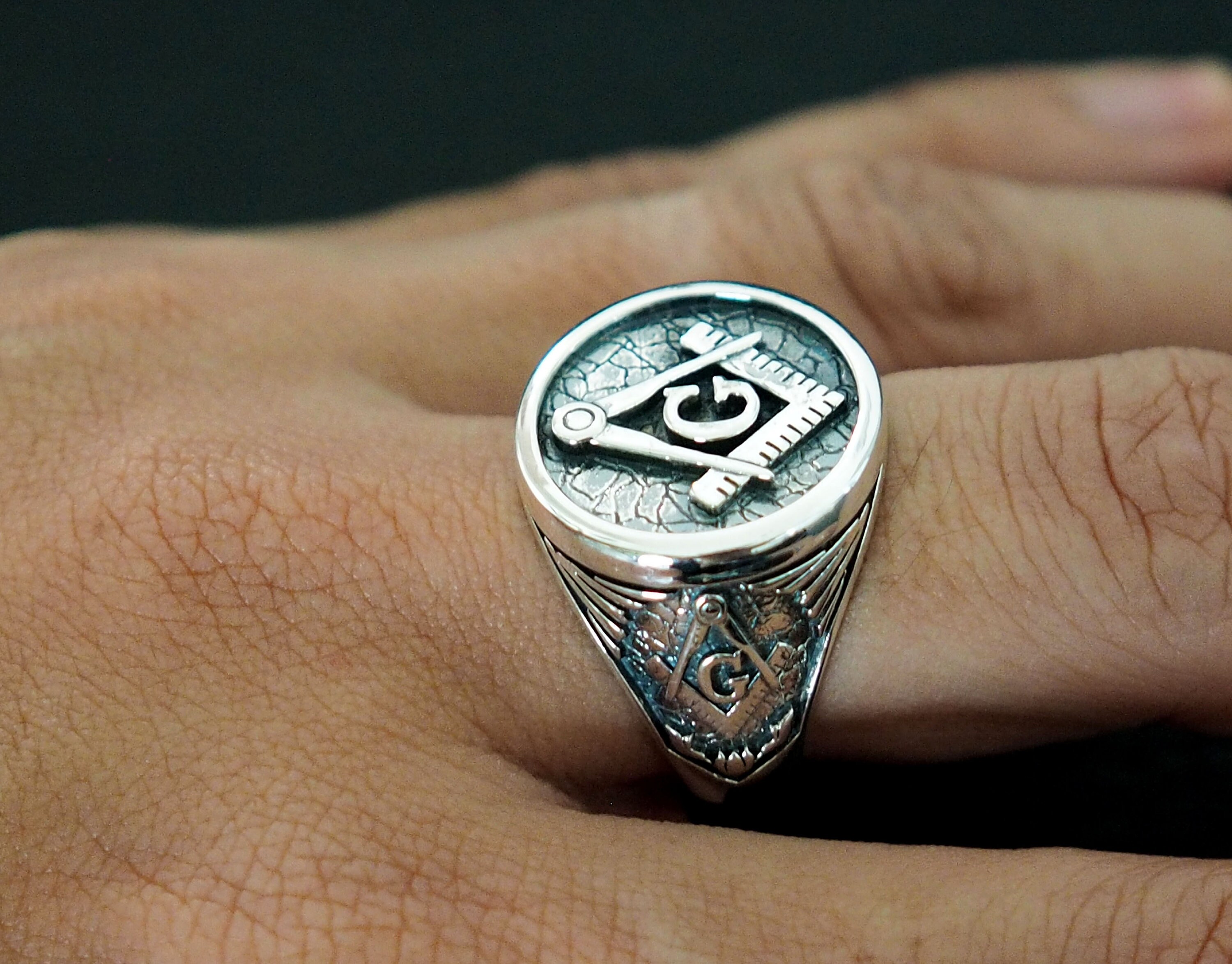Masonic Rings Freemason Ring Master Mason Rings Mens - Etsy