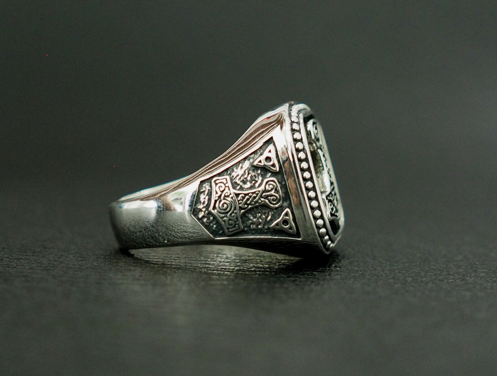 Thor's Hammer Ring Mjolnir Ring Viking Ring Scandinavian | Etsy