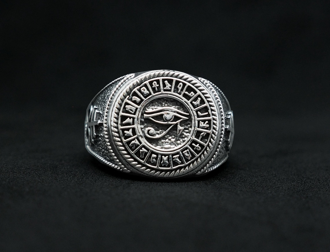 Eye of Horus Ring Egyptian Eye of Horus Ring Egyptian Symbol | Etsy