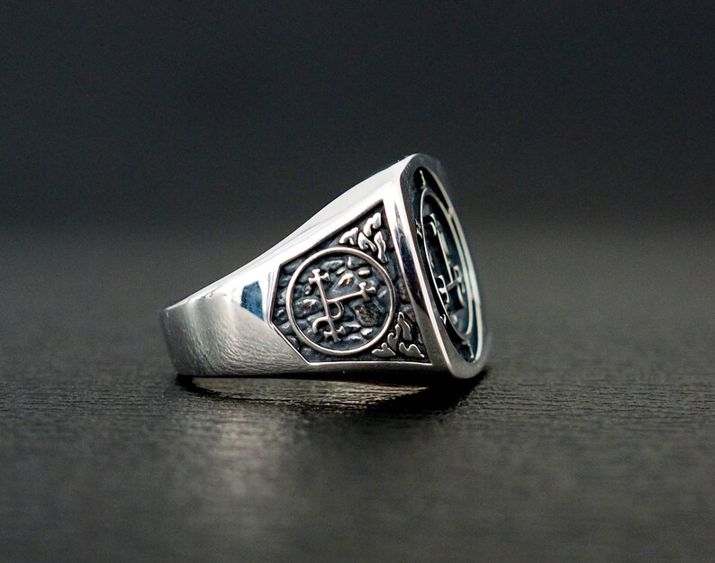 Seal Sigil of Lilith Ring Lilith Sigil Ring Made From 925 | Etsy