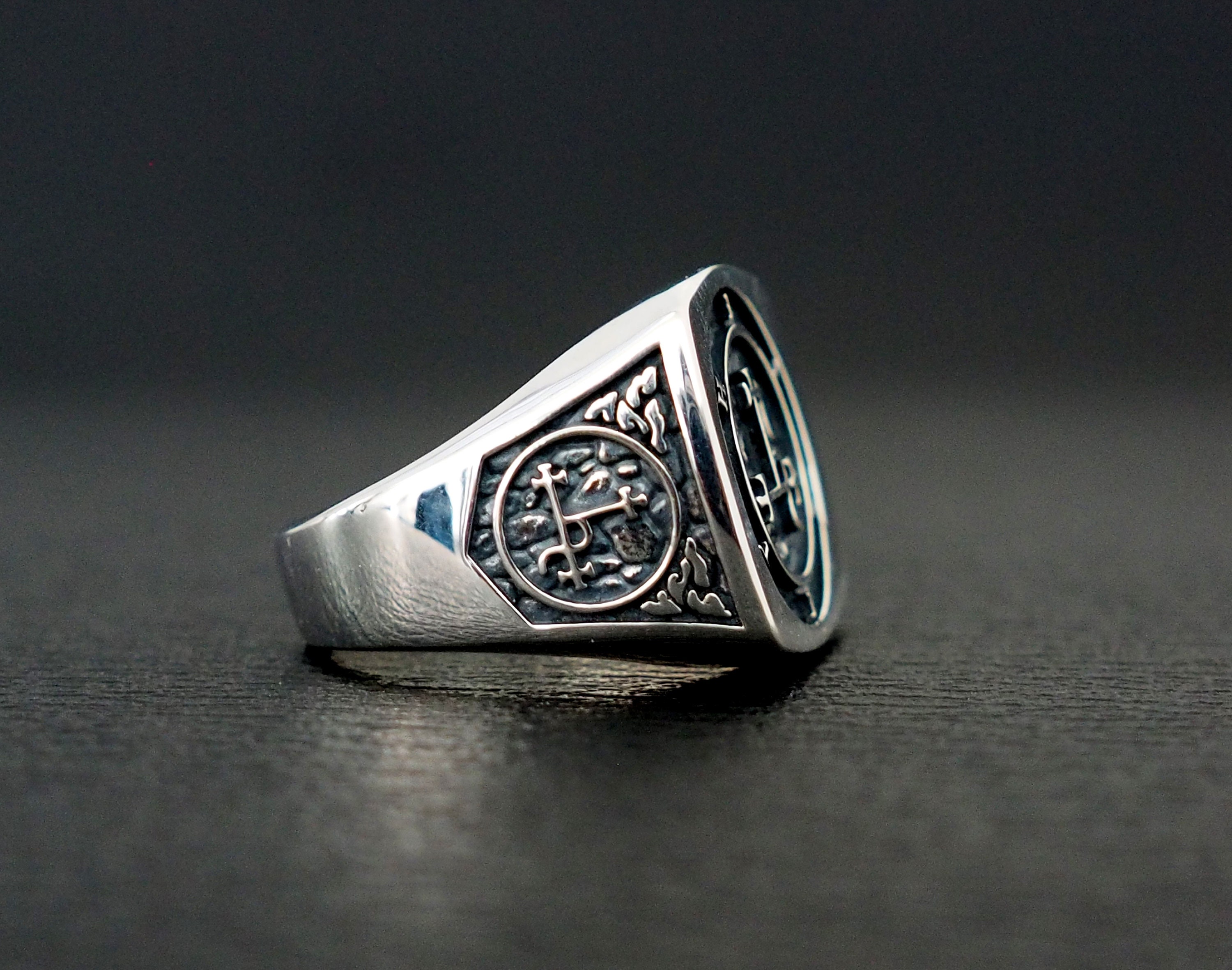 Seal Sigil of Lilith Ring Lilith Sigil Ring Made From 925 | Etsy