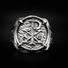 Chi Rho Ring Alpha and Omega Freemason Knights Templar Christian Ring ...