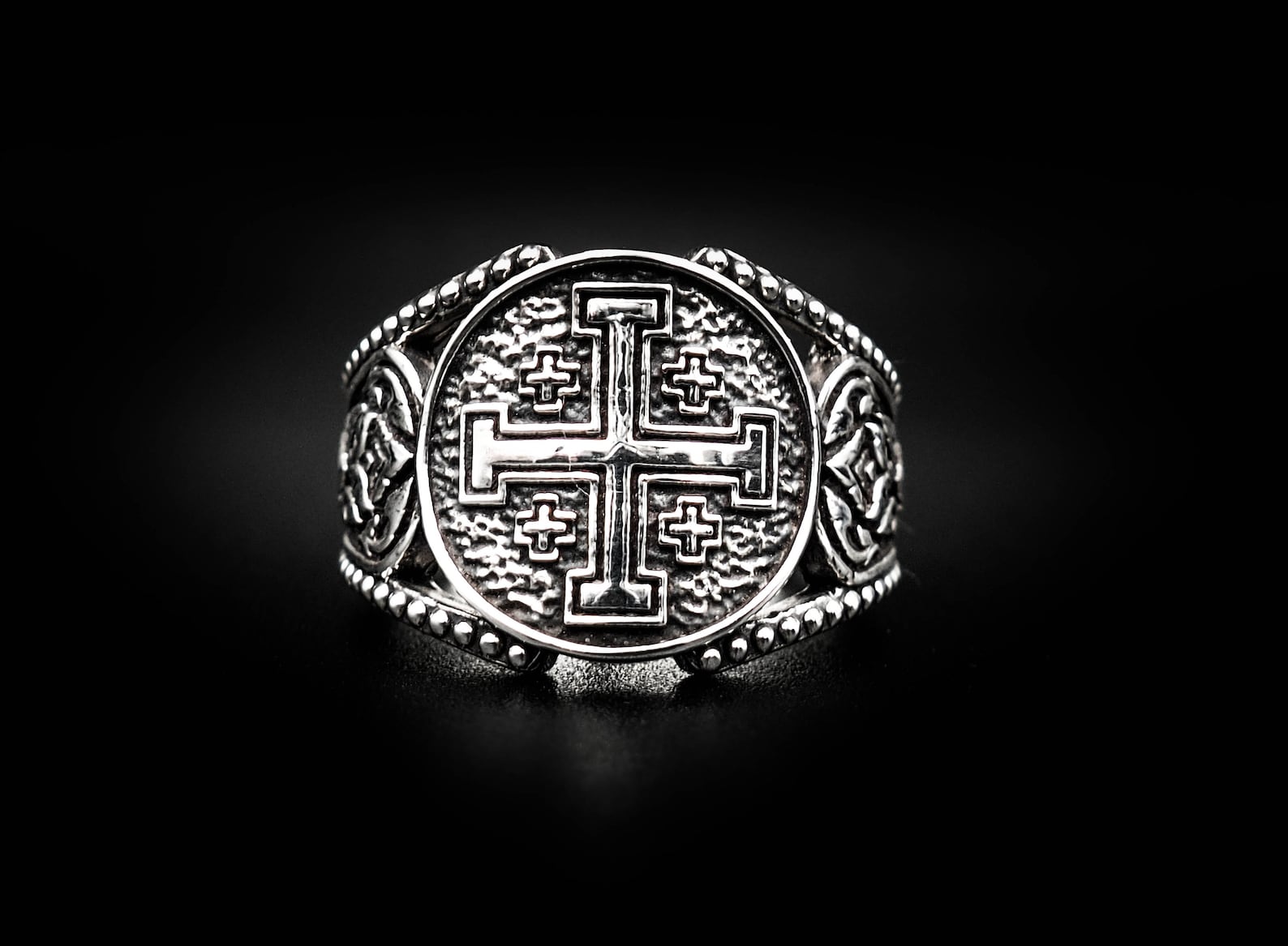 Jerusalem Cross Ring Knight Templar Crusader Cross Ring 925 - Etsy