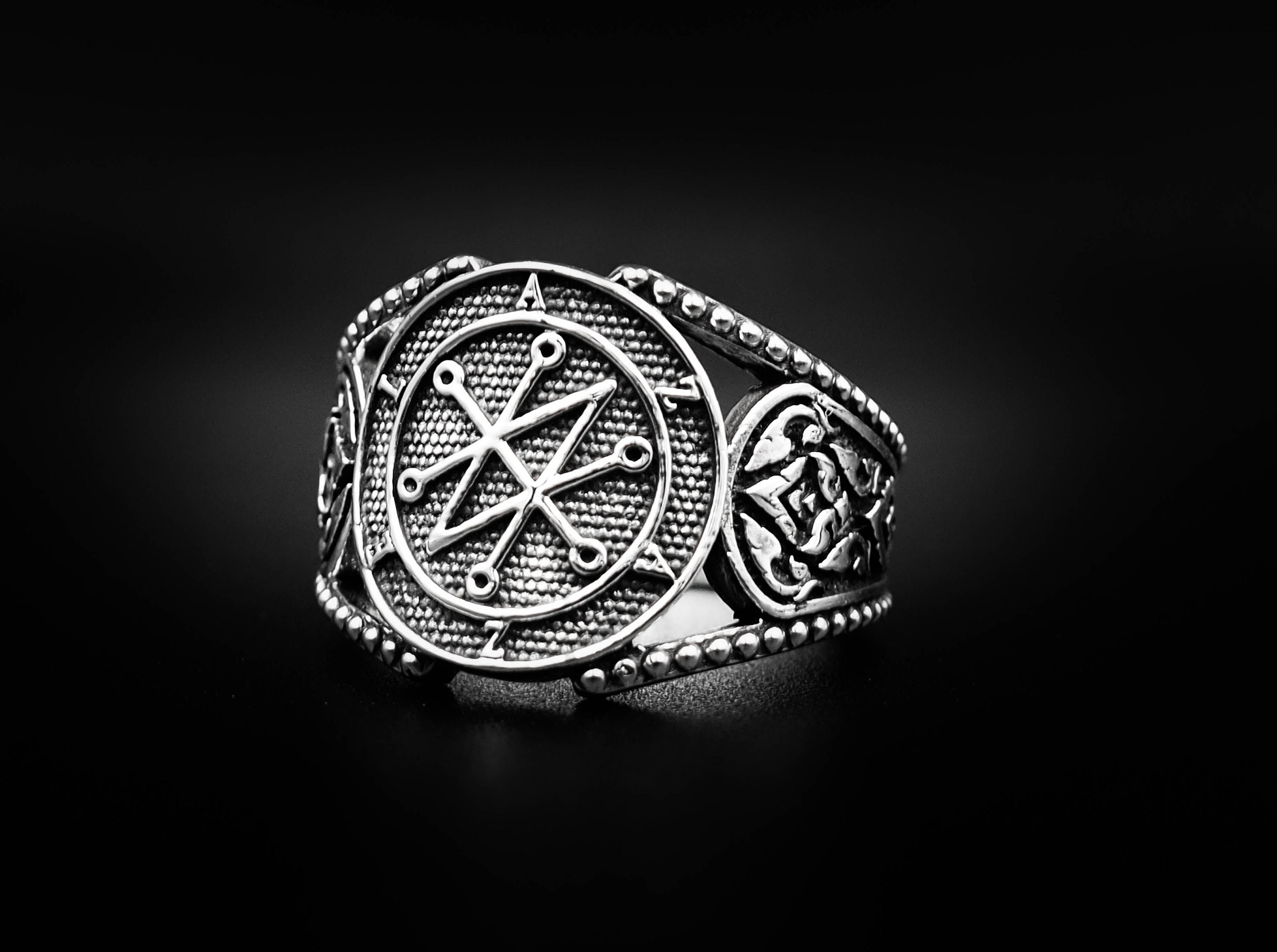 Sigil of Azazel Lucifer Satan Ring Lesser Key Demon Seal Ring - Etsy