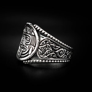 Aztec Ring, Aztec Sun God Ring, Mexican Ring, Mayan Calendar Ring, Boho ...