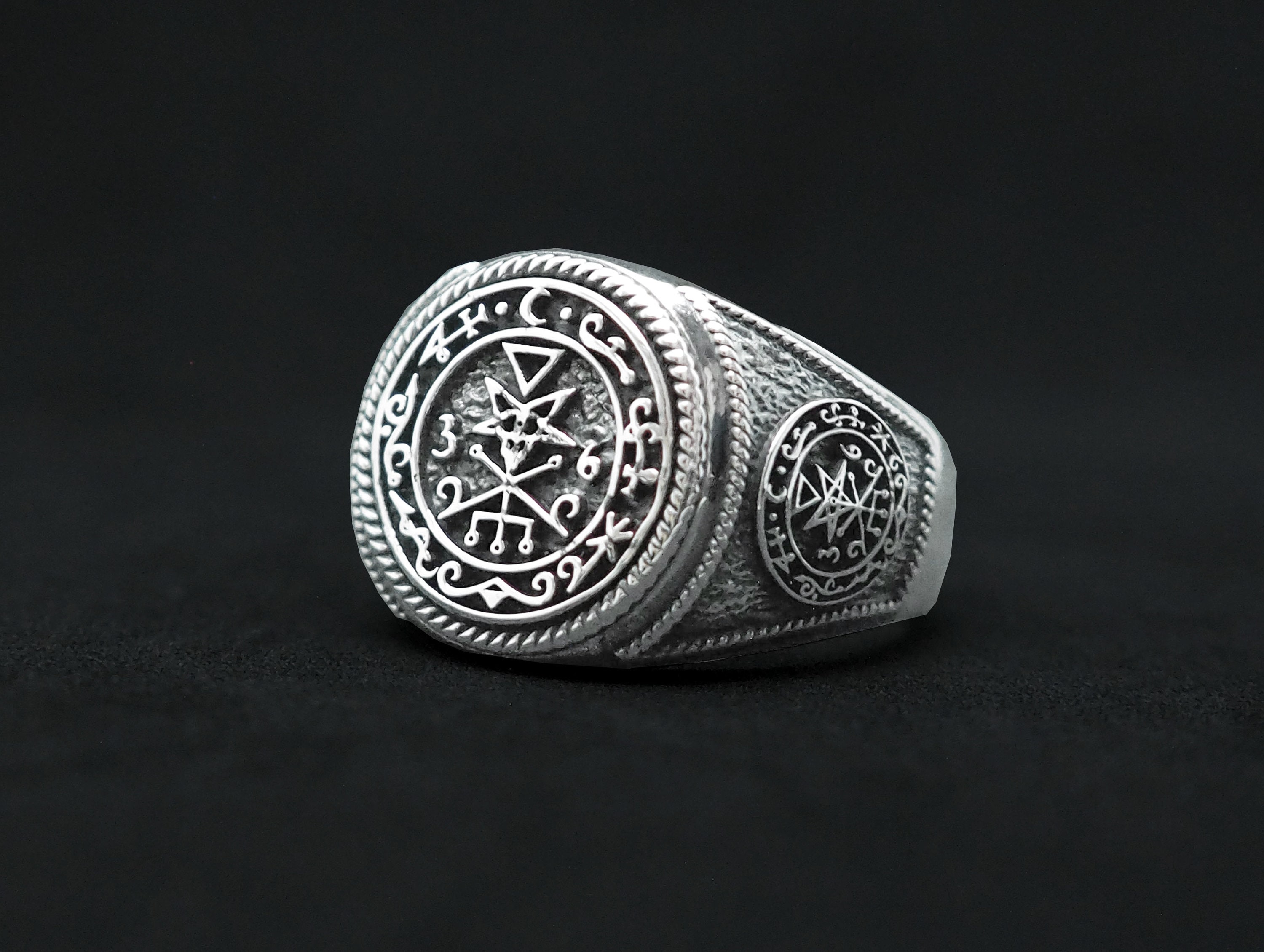 Lilith Sigil Ring Goetia Seal Amulet Ring Sigil of Lucifer - Etsy