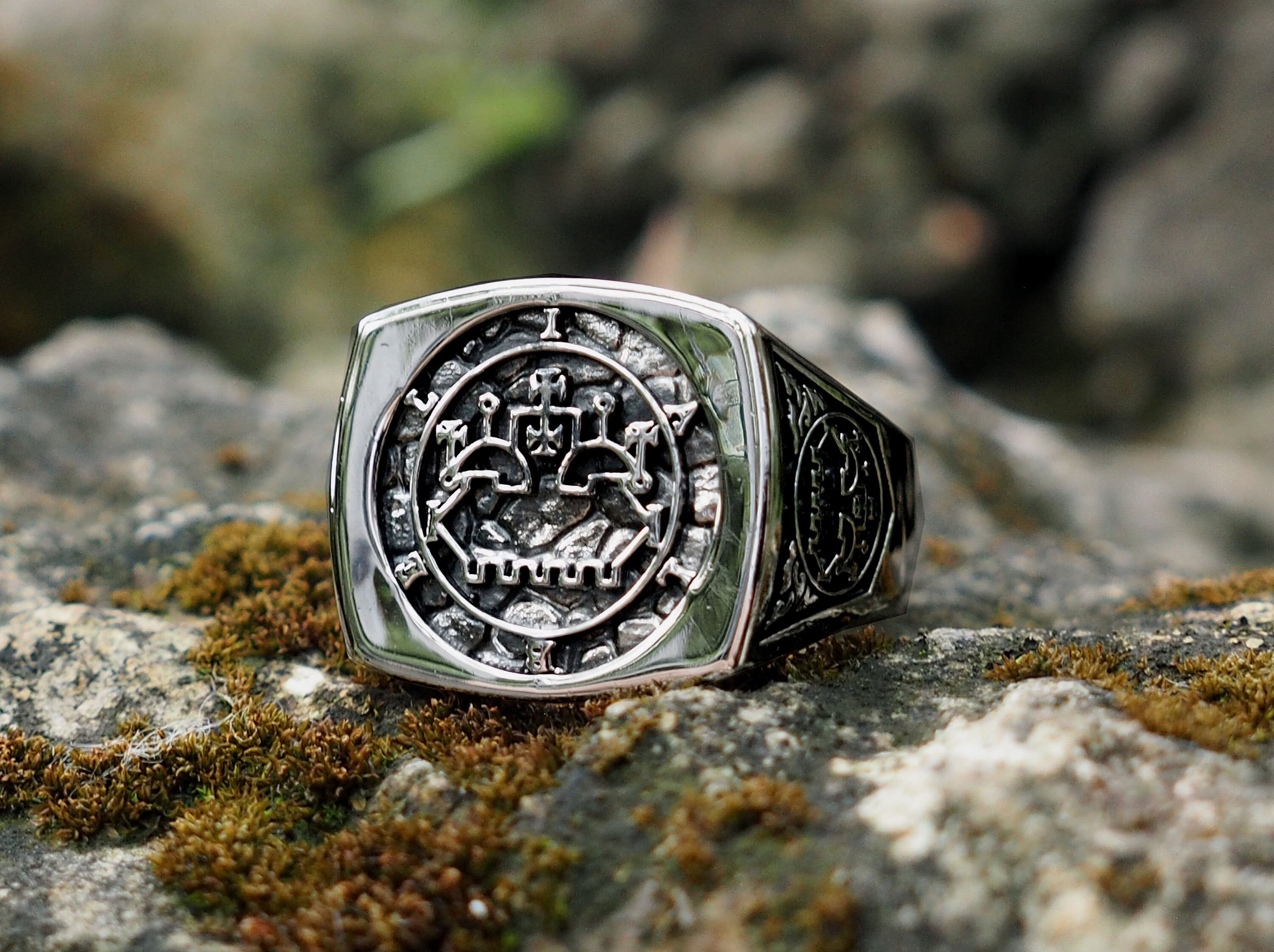 Belial Sigil Ring Key of Solomon Ring Amulet Ring Demon - Etsy