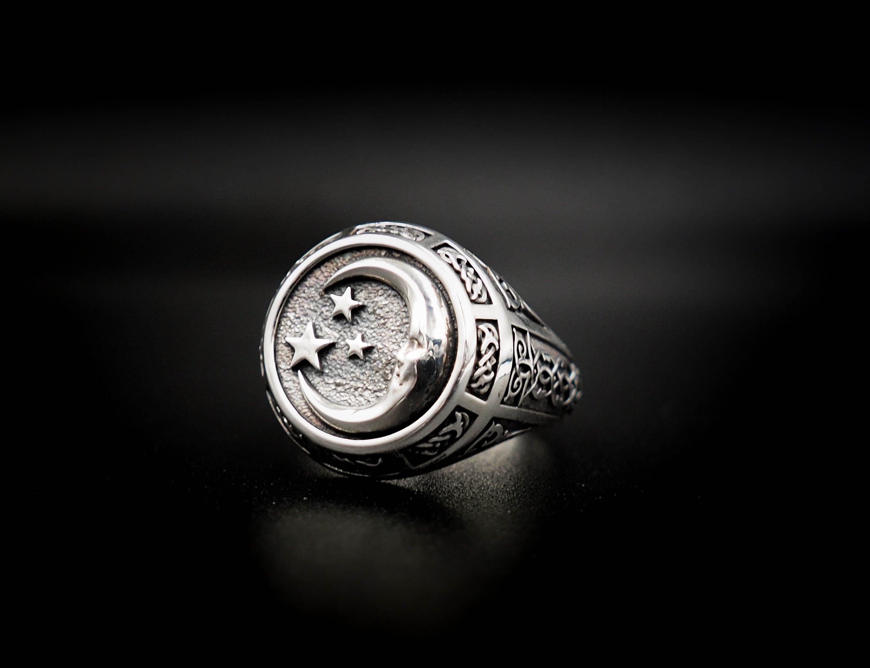 Moon Ring Crescent Moon Ring Star Ring Moon & Stars Ring - Etsy