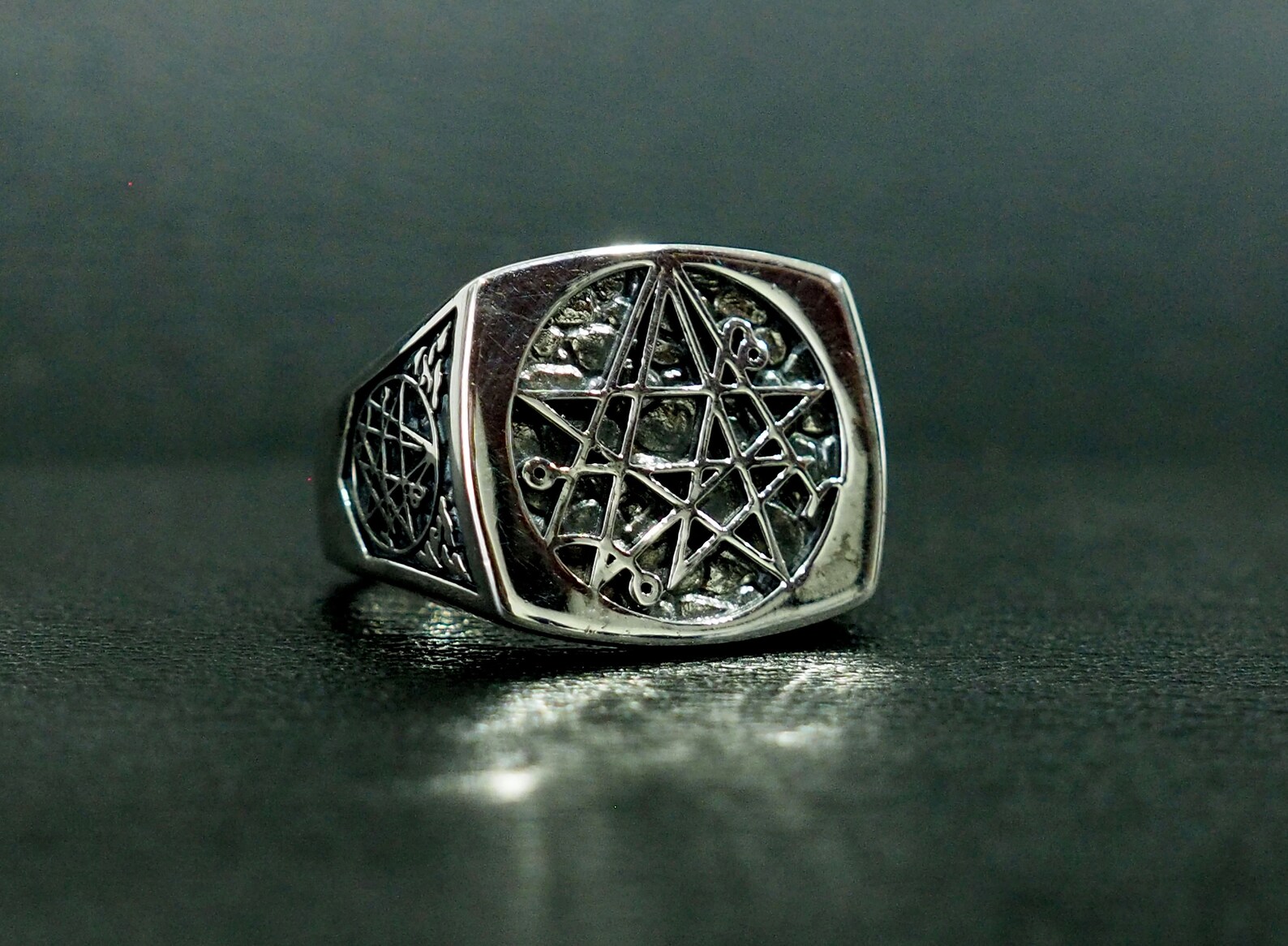 Necronomicon Ring Seal Sigil of the Necronomicon Ring - Etsy