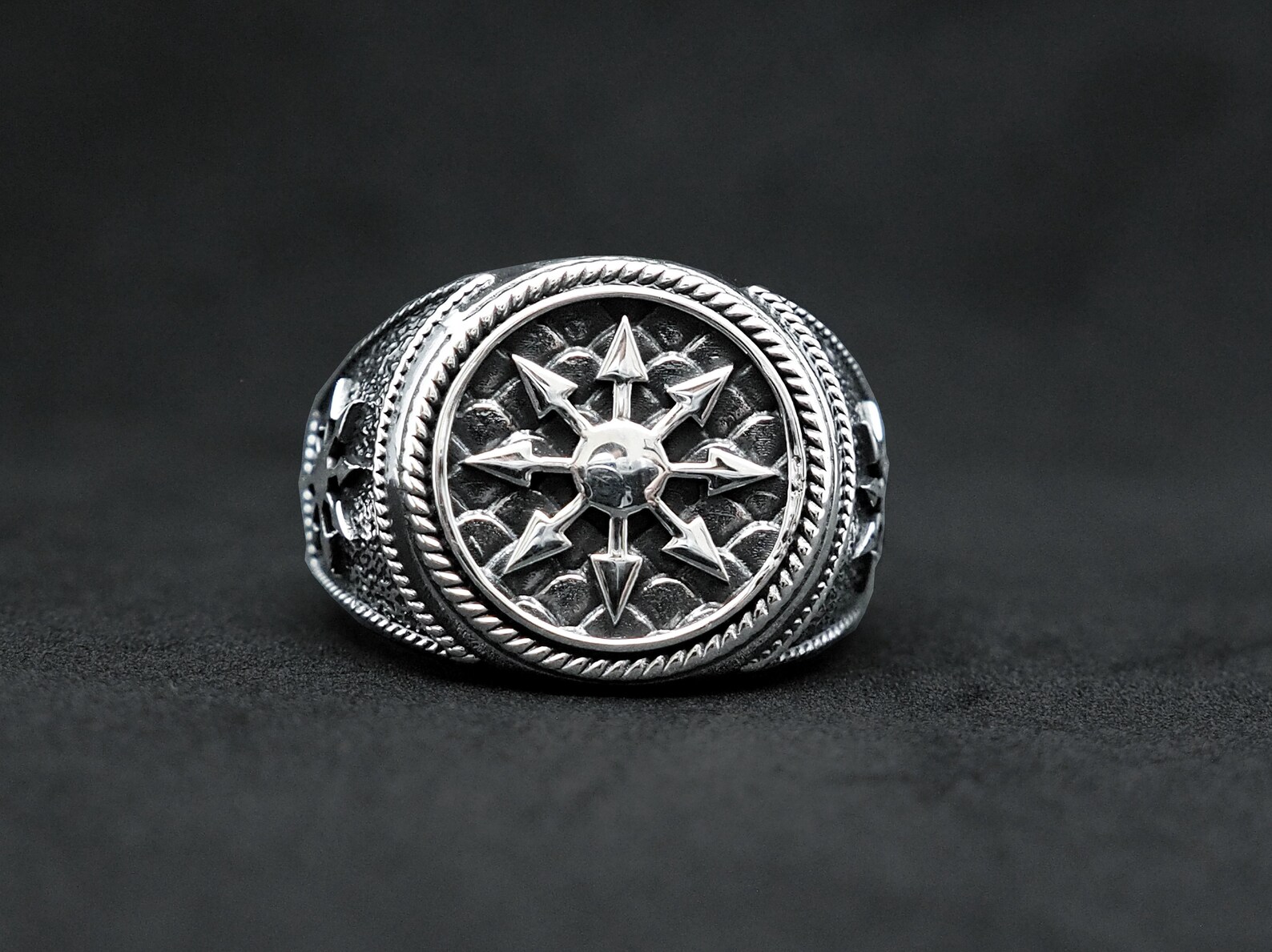 Chaos Star Ring Chaos Magic Star Ring Symbol of Chaos Ring - Etsy