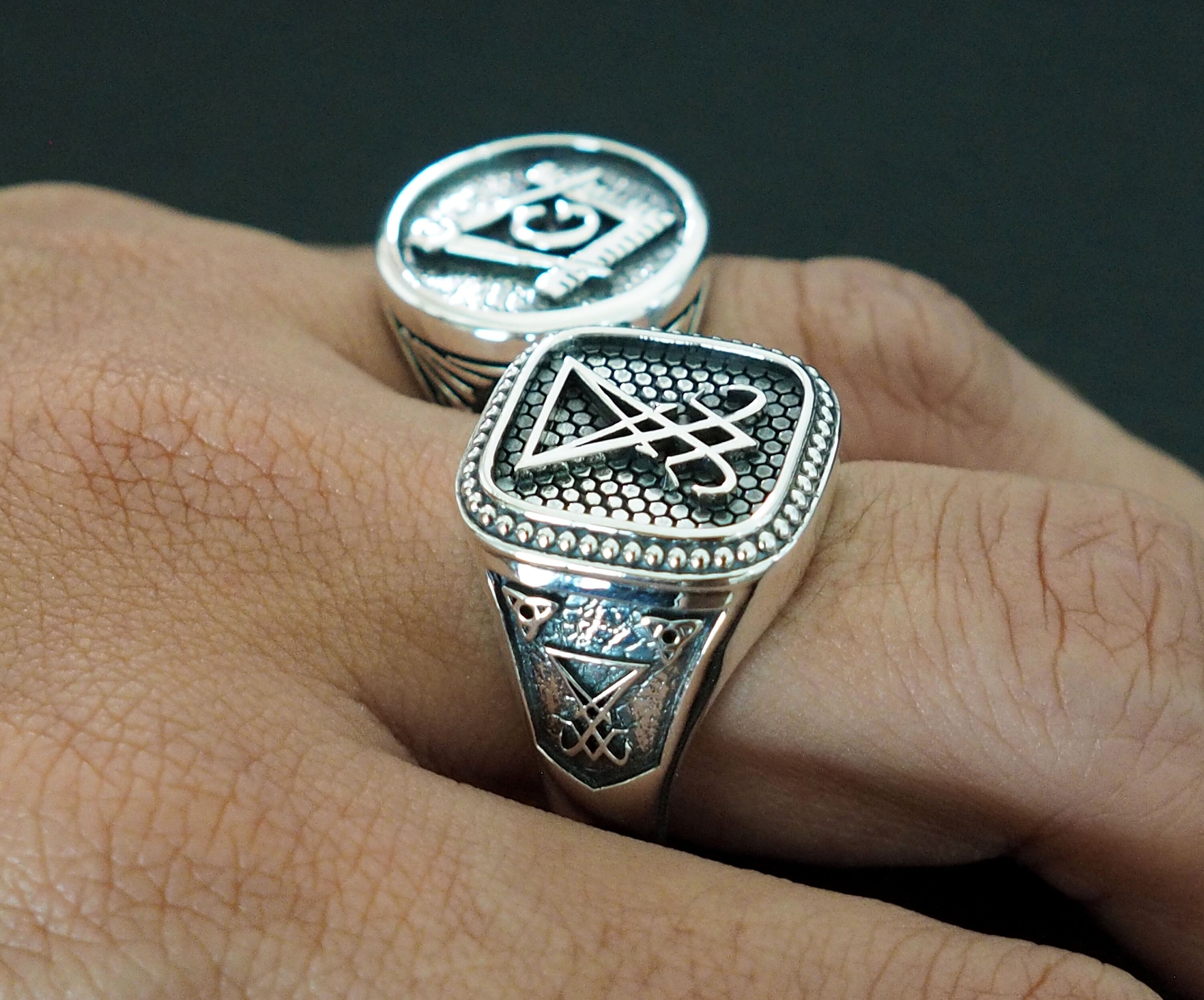 Sigil of Lucifer Signet Ring Sigil of Lucifer Satan Seal - Etsy