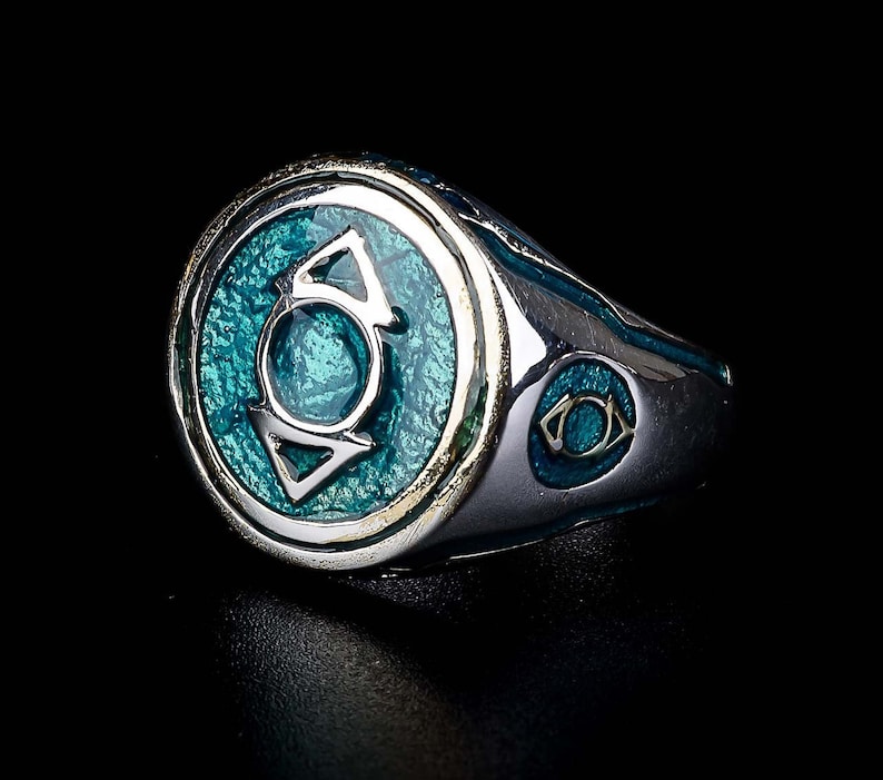 Indigo Lantern Ring Indigo Lantern Power rings Sinestro | Etsy