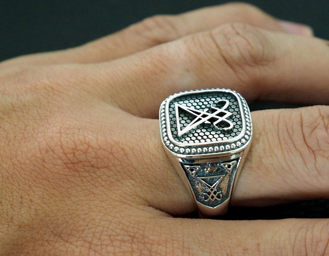 Sigil of Lucifer Signet Ring Sigil of Lucifer Satan Seal | Etsy