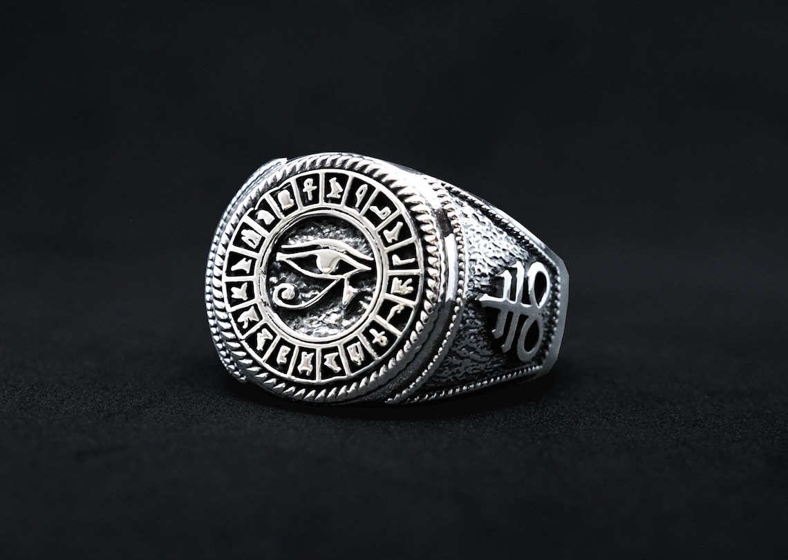 Eye of Horus Ring Egyptian Eye of Horus Ring Egyptian Symbol - Etsy