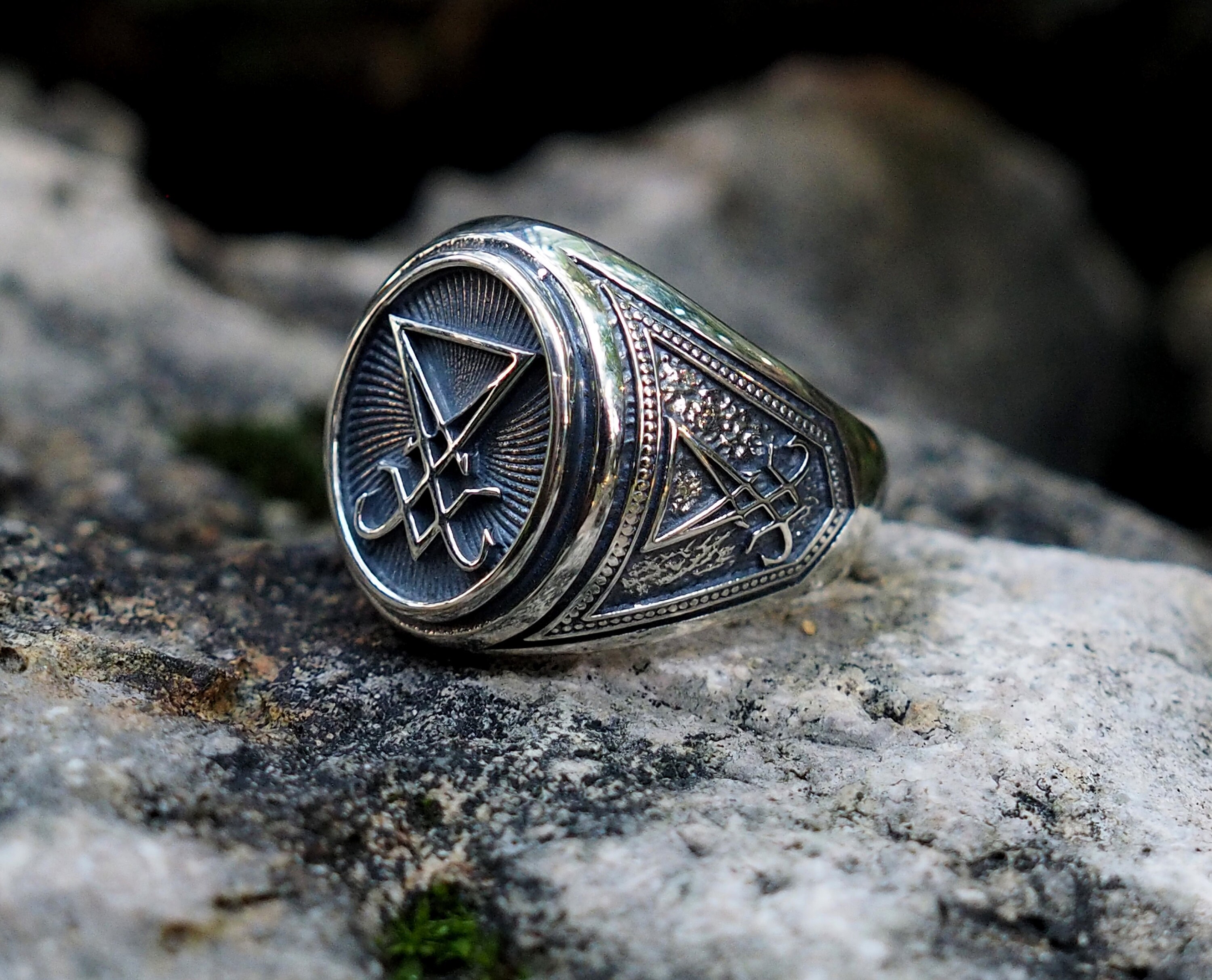 Sigil of Lucifer Ring Seal of Satan Ring Lucifer Signet | Etsy