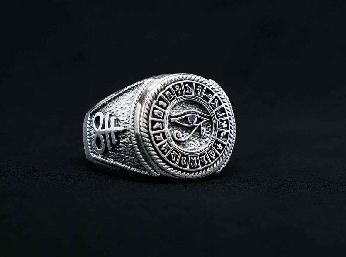 Eye of Horus Ring Egyptian Eye of Horus Ring Egyptian Symbol - Etsy