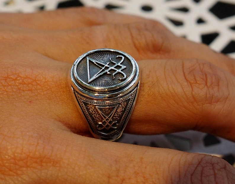 Sigil of Lucifer Ring Seal of Satan Ring Lucifer Signet | Etsy