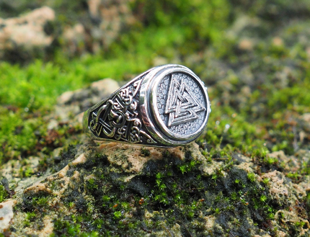 Valknut Ring Valknut Viking Signet Ring Viking Ring Viking - Etsy
