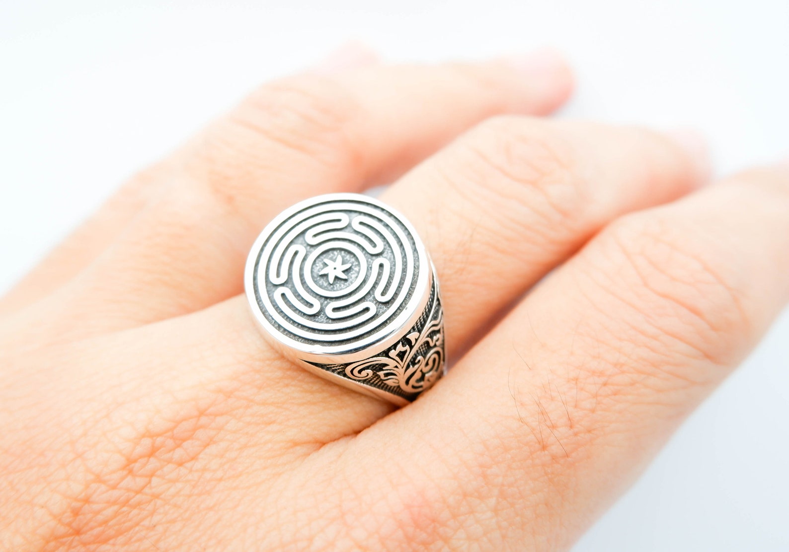 Wheel of Hecate Ring Hecate's Wheel Ring Hekate's | Etsy