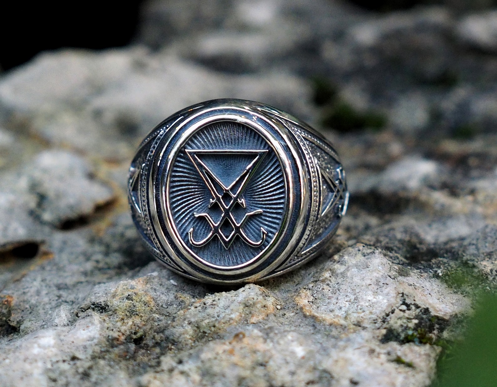 Sigil of Lucifer Ring Seal of Satan Ring Lucifer Signet | Etsy