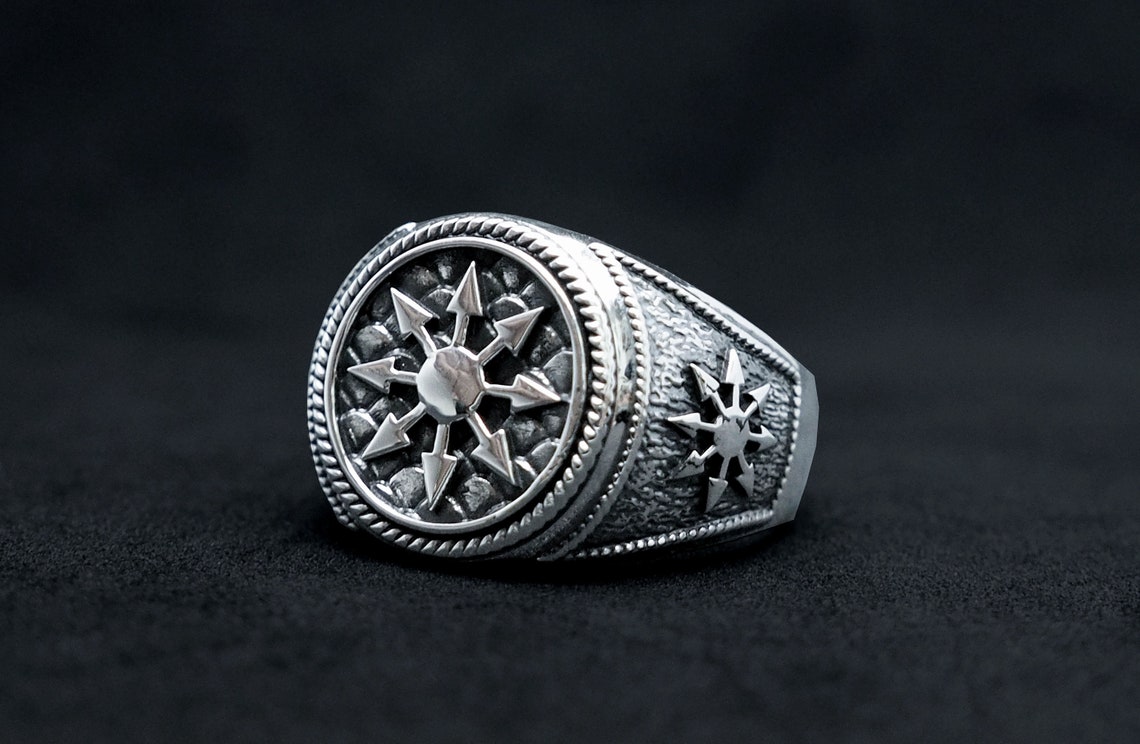 Chaos Star Ring Chaos Magic Star Ring Symbol of Chaos Ring - Etsy