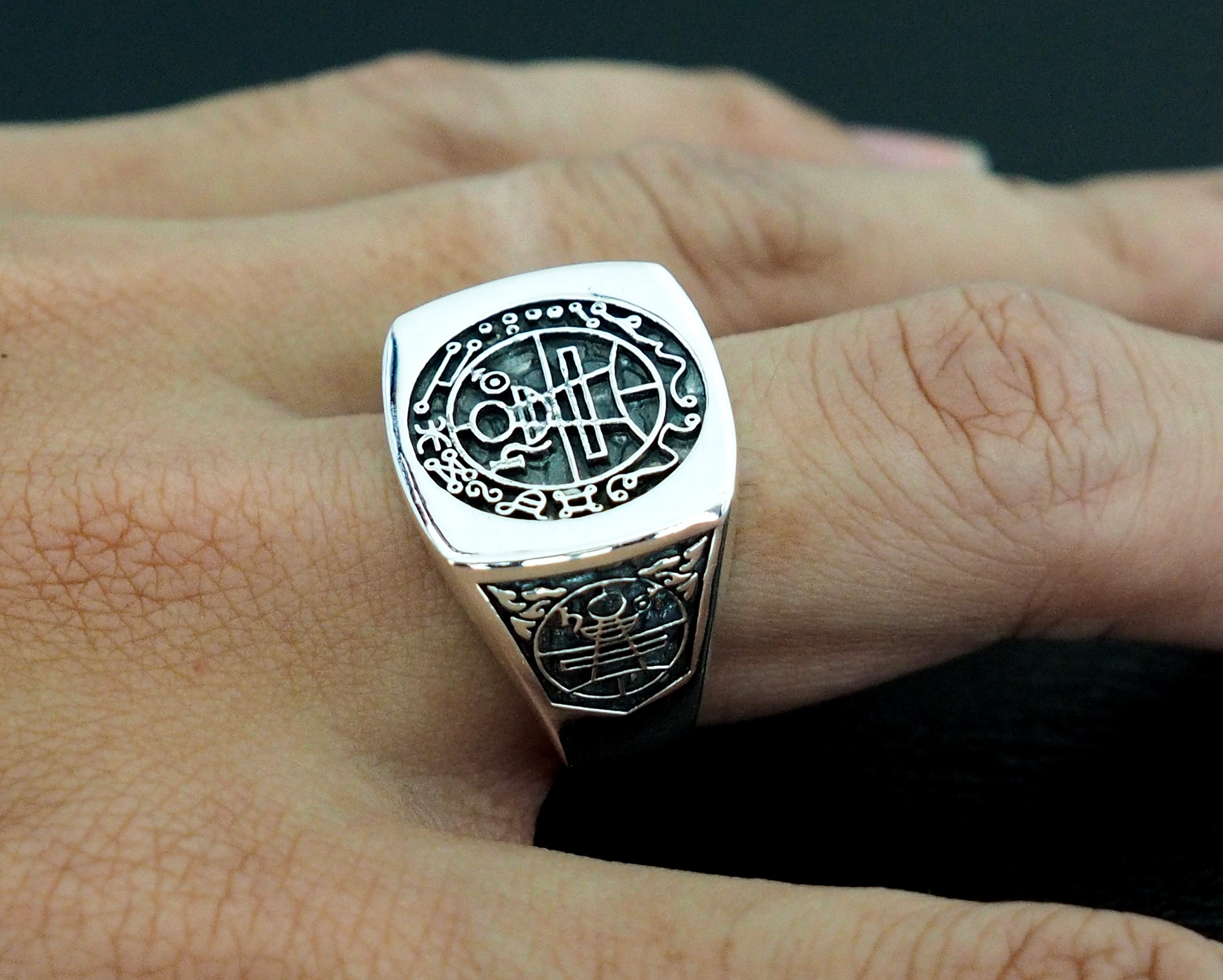 Secret Seal of Solomon Ring Seal of Solomon Ring Secret Seal | Etsy