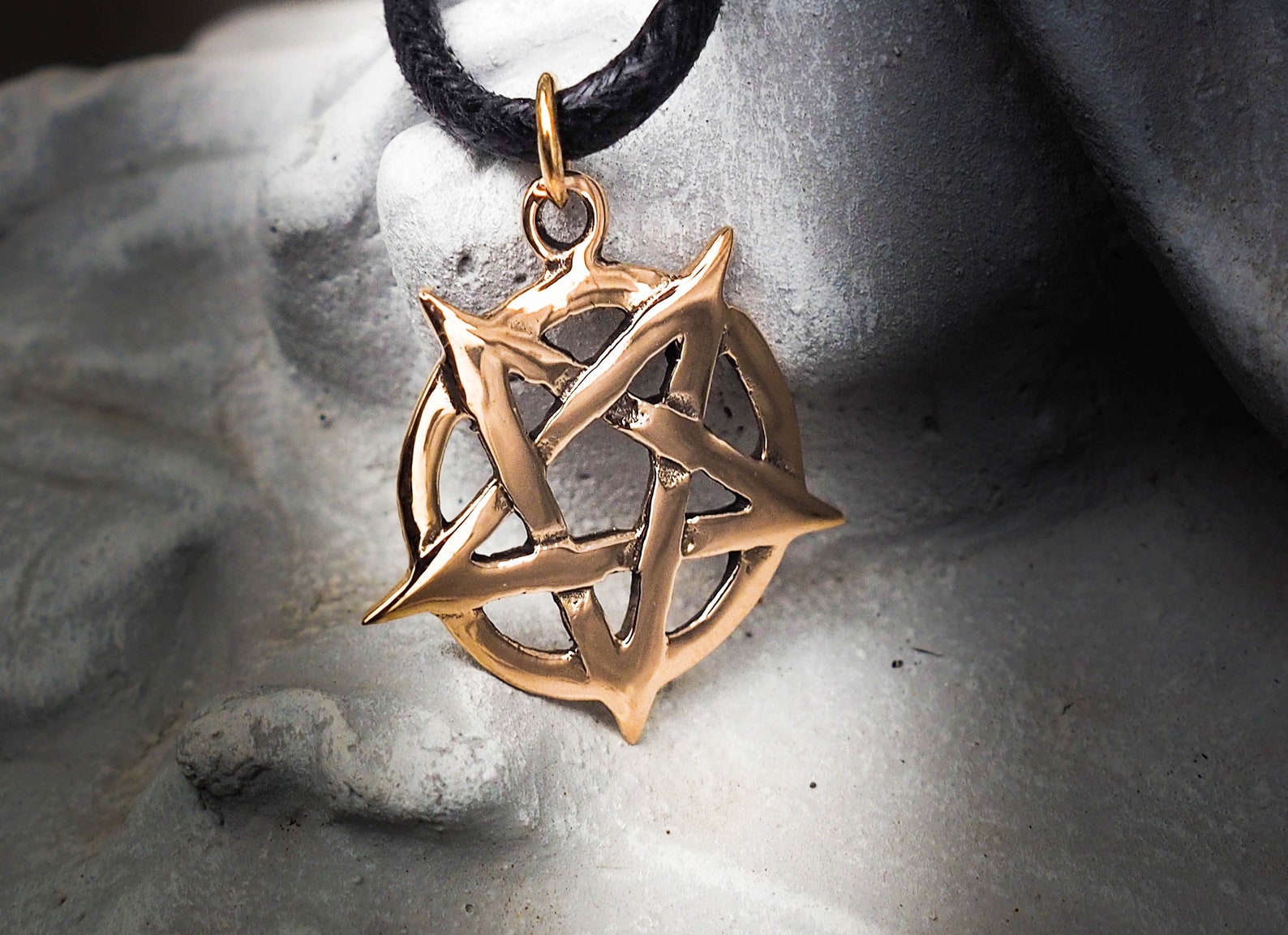 Inverted Pentacle Pendant Pentagram Pendant Inverted - Etsy