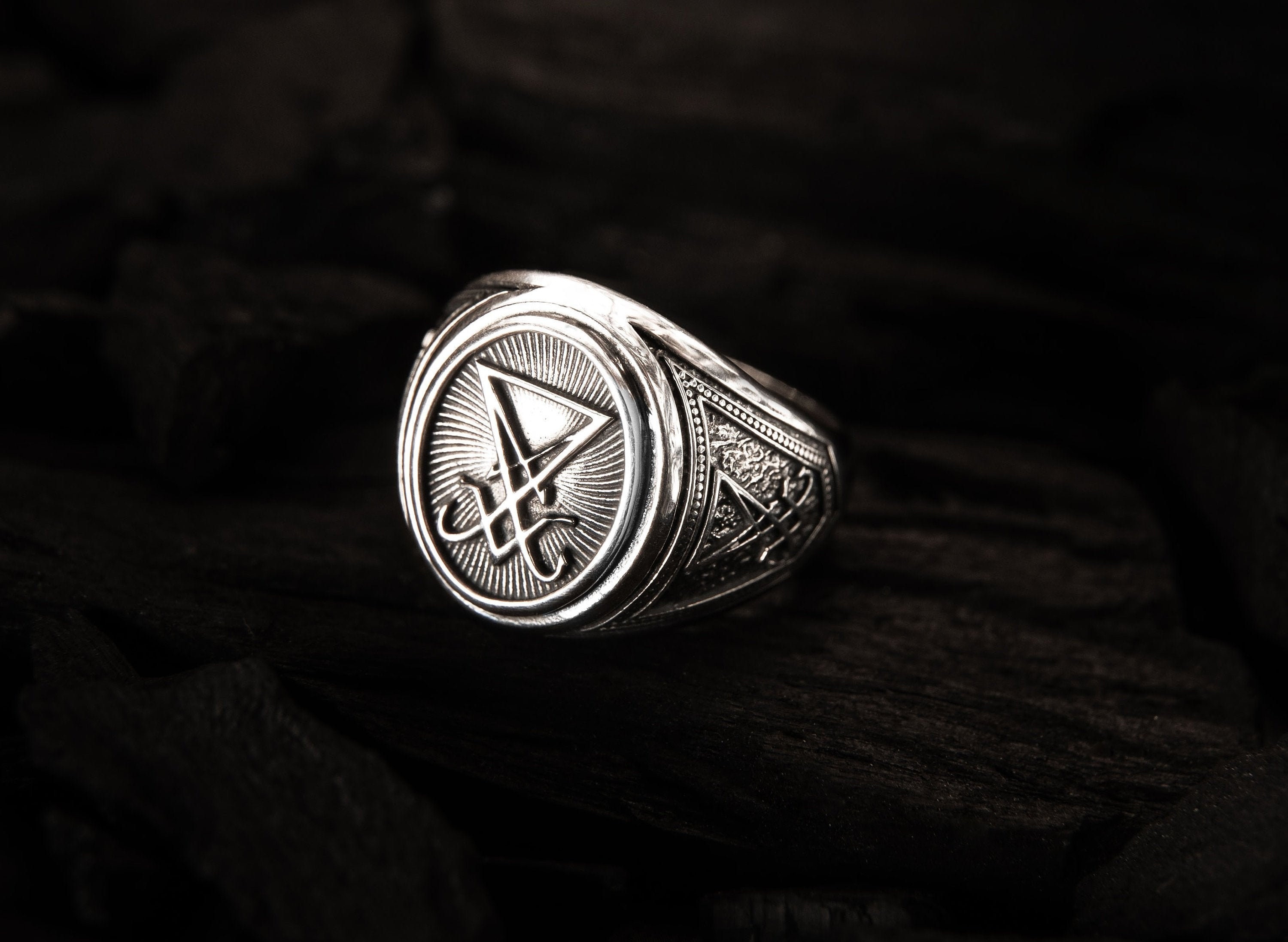 Sigil of Lucifer Ring Seal of Satan Ring Lucifer Signet | Etsy