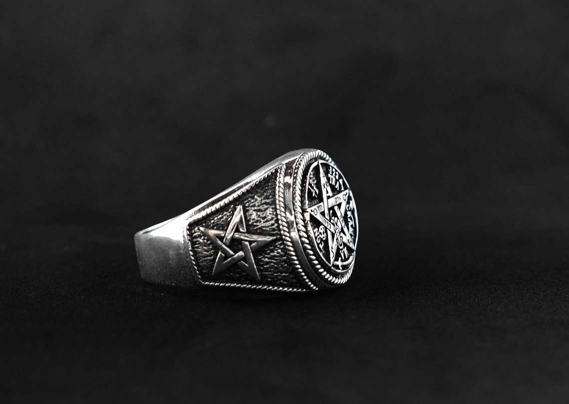 Tetragrammaton Ring Solomon Seal Sacred Talisman Protective - Etsy