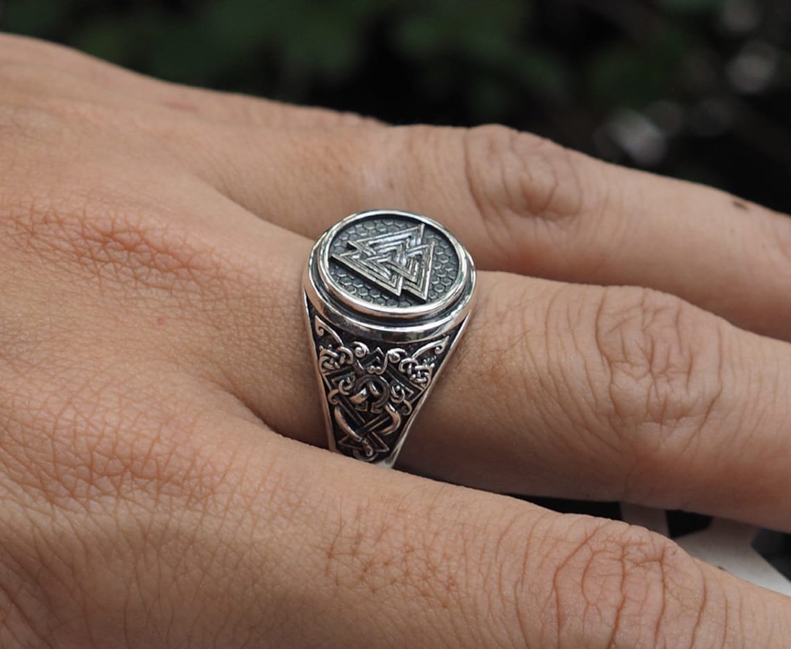 Valknut Ring Valknut Viking Signet Ring Viking Ring Viking - Etsy