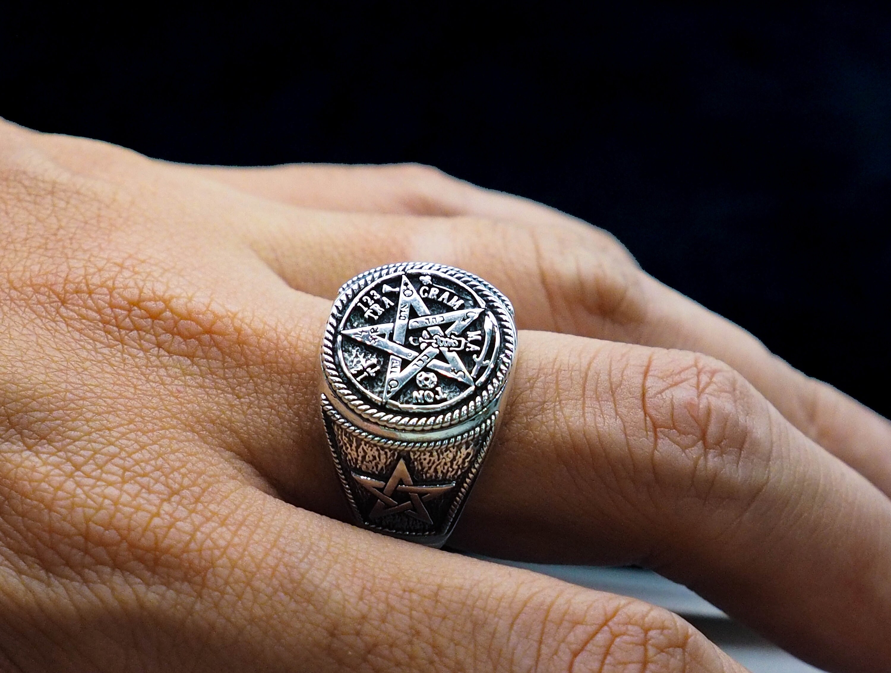 Tetragrammaton Ring Solomon Seal Sacred Talisman Protective - Etsy