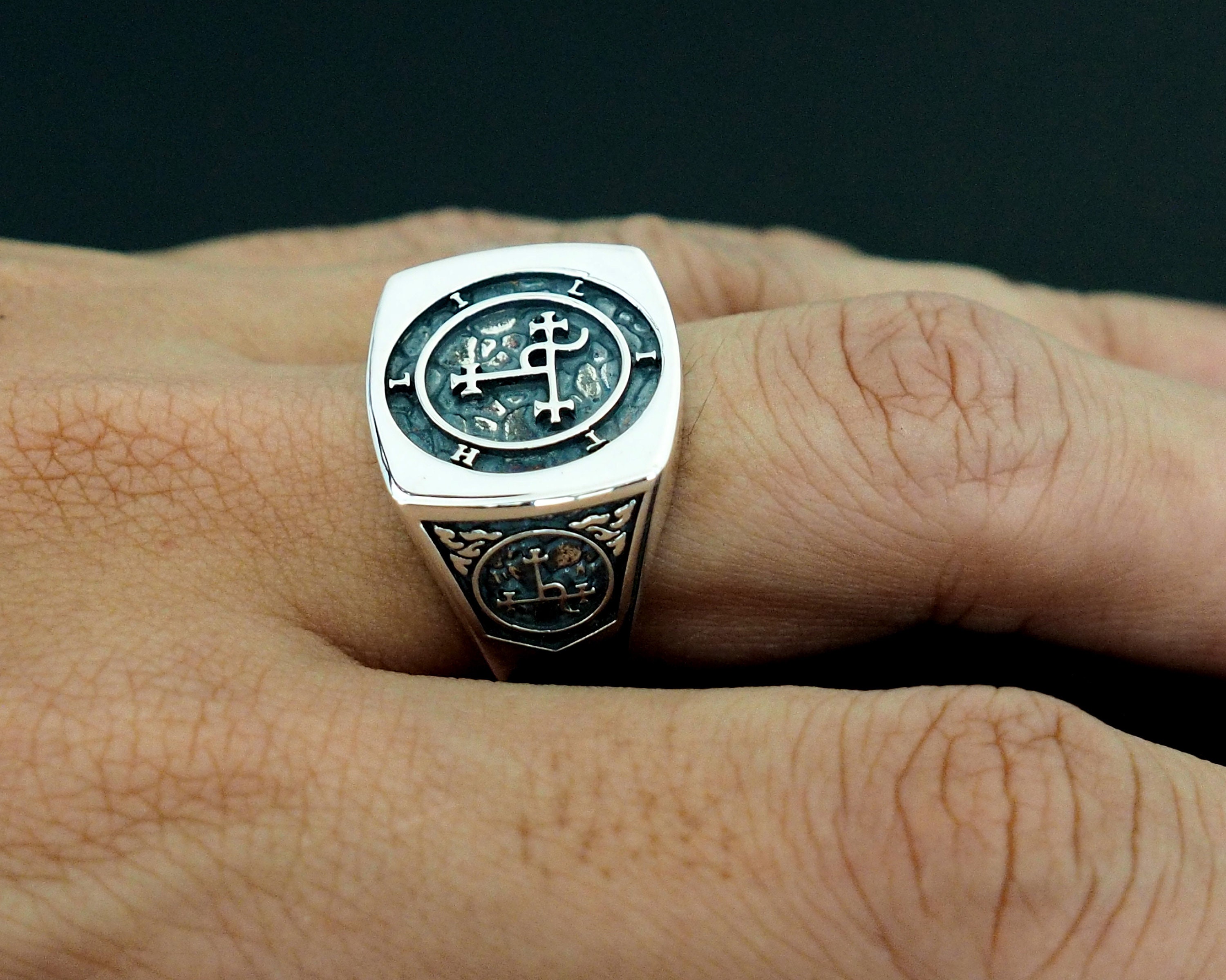 Seal Sigil of Lilith Ring Lilith Sigil Ring Made From 925 | Etsy