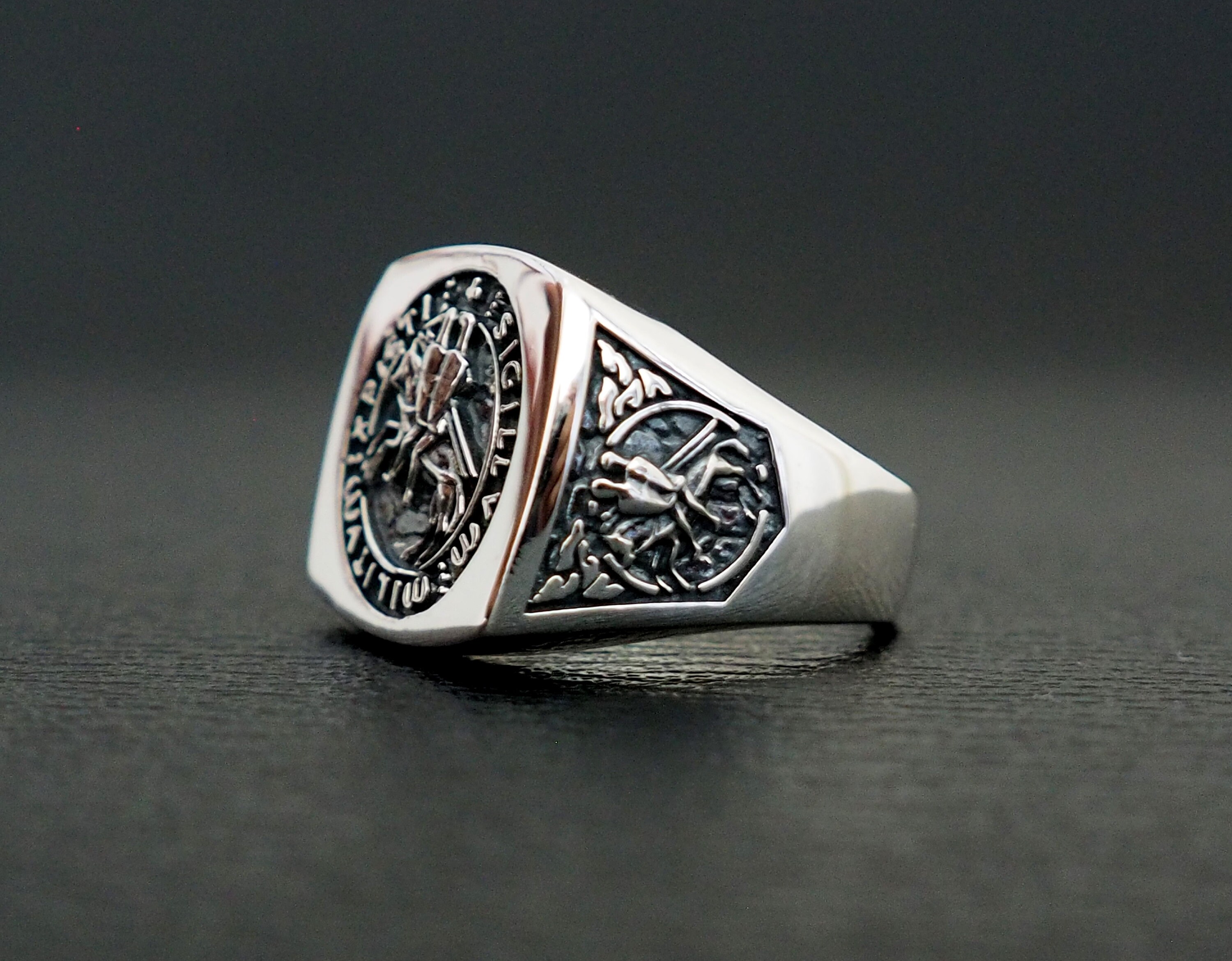 The Seal of Knights Templar Ring Knight Templar Ring Knight | Etsy