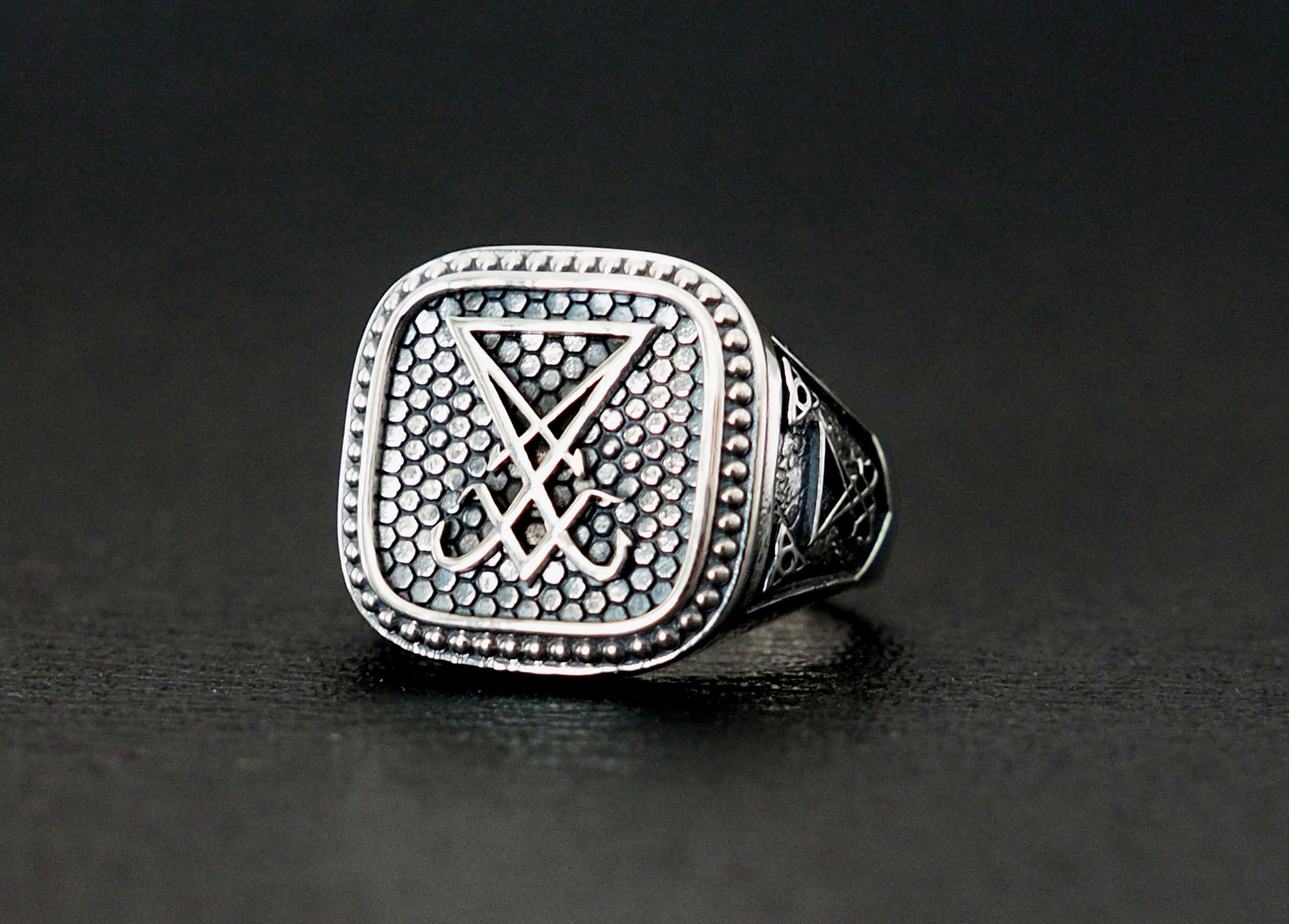 Sigil of Lucifer Signet Ring Sigil of Lucifer Satan Seal - Etsy
