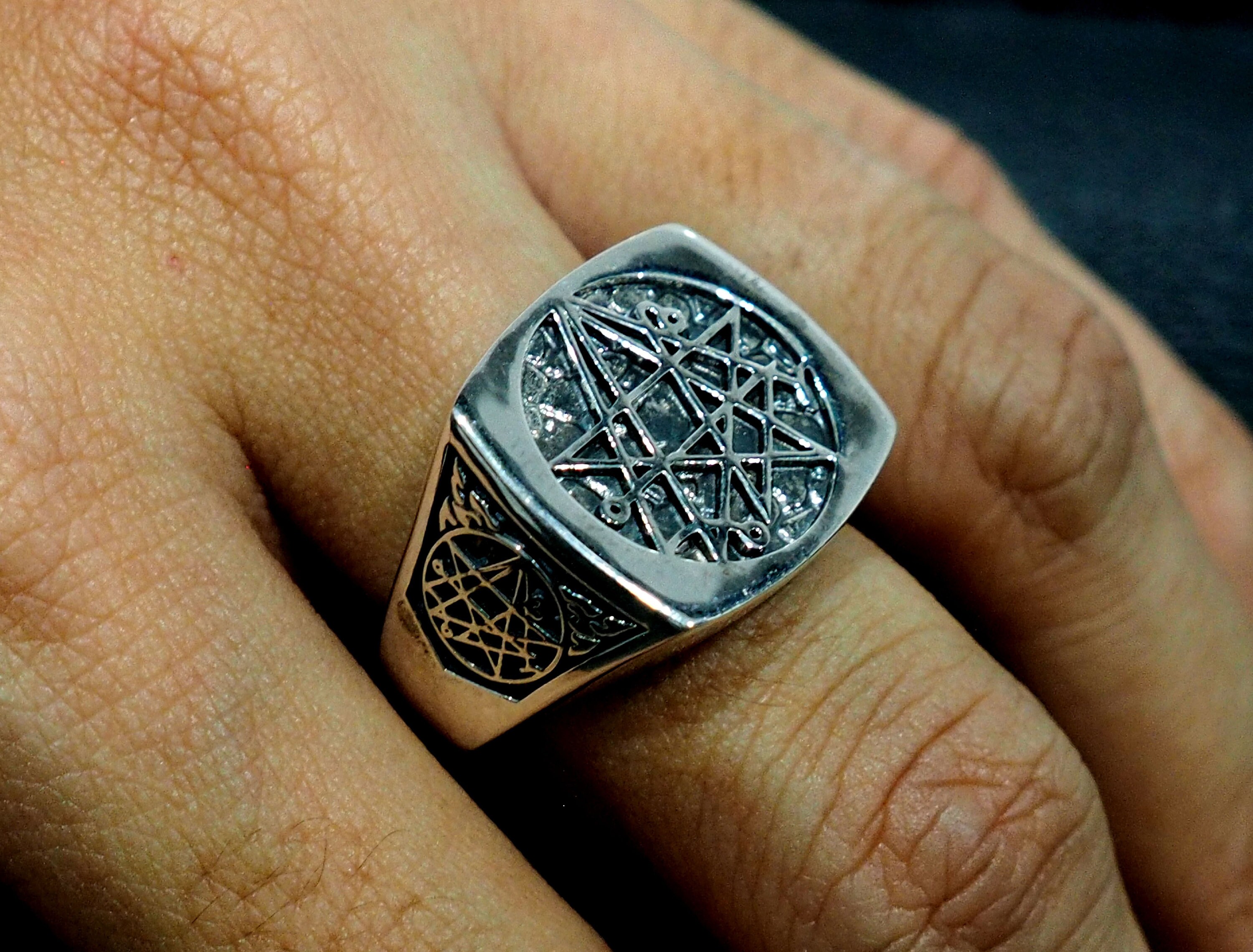 Necronomicon Ring Seal Sigil of the Necronomicon Ring - Etsy
