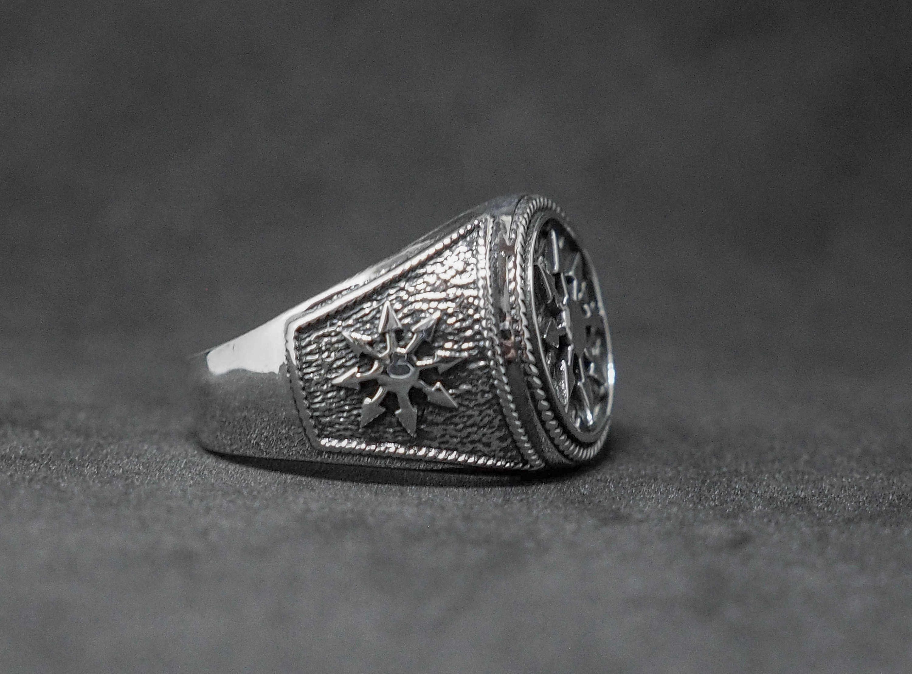 Chaos Star Ring Chaos Magic Star Ring Symbol of Chaos Ring - Etsy