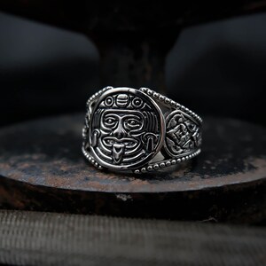 Aztec Ring, Aztec Sun God Ring, Mexican Ring, Mayan Calendar Ring, Boho ...