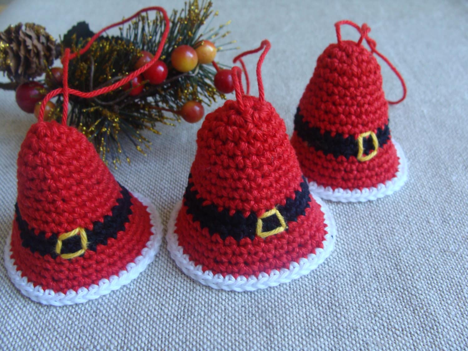 Christmas Bell Ornaments Handmade PATTERN, Christmas Decorations ...