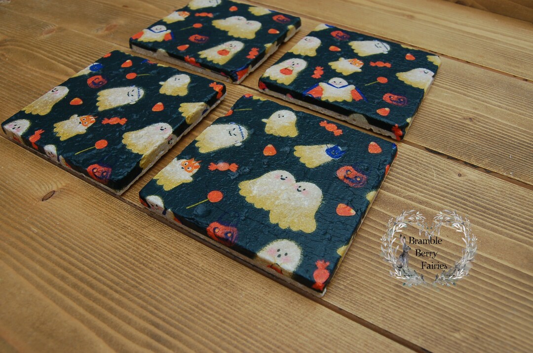 Cute Ghost Halloween Candy Corn Pumpkin Autumn Decor Harvest Festival ...